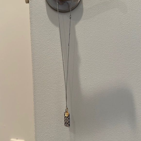 Coach | Jewelry | Coach Tag Pendant Necklace | Poshmark